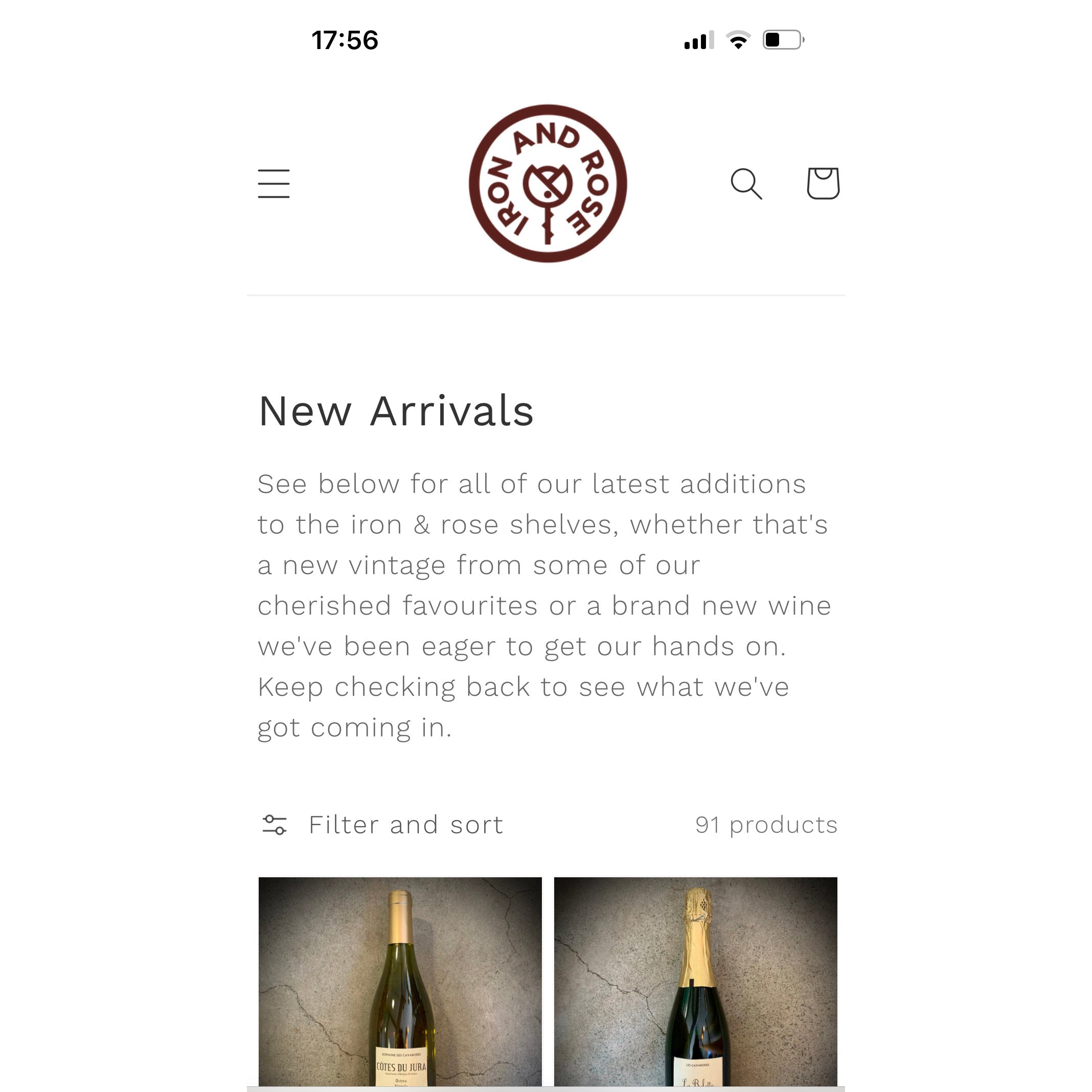 New week. Fresh wines. – Iron & Rose